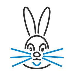 Hare puppet doll icon Royalty Free Vector Image