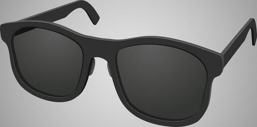 Sunglasses side view Royalty Free Vector Image