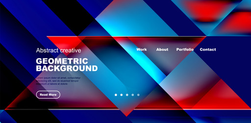 Dynamic triangle composition abstract background Vector Image