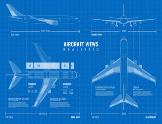 Aircraft Blueprint Vector Images (over 730)