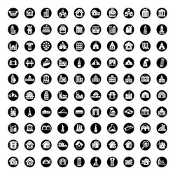 Architecture city house construction shop Vector Image