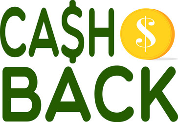 Cash back background Royalty Free Vector Image