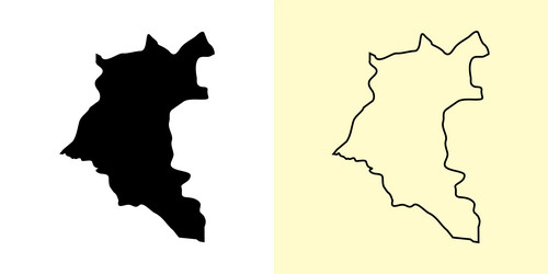 West java map indonesia asia filled and outline Vector Image