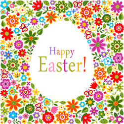 Floral border frame background Royalty Free Vector Image