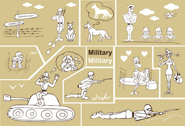 Military Comic Tank Vector Images (over 120)