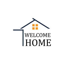 Welcome home logo symbol design template Vector Image