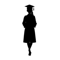 Graduate Walking Silhouette