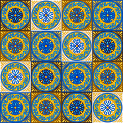 Moroccan ceramic tile seamless pattern Royalty Free Vector