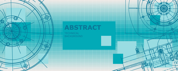 Mechanical engineering drawing abstract drawing Vector Image
