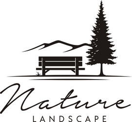 Pine evergreen fir hemlock conifer tree logo Vector Image