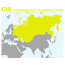Map of the soviet union Royalty Free Vector Image