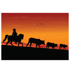 Cowboy Sunset Vector Images (over 810)