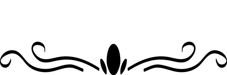 Elegant divider with floral forms icon Royalty Free Vector