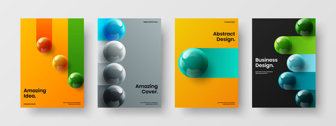 Trendy book cover a4 design concept composition Vector Image