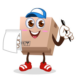 Red and blue shipping container box Royalty Free Vector