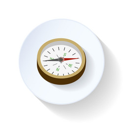 Hand compass icon Royalty Free Vector Image - VectorStock