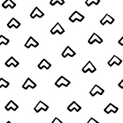 Seamless black and white pattern with abstract Vector Image