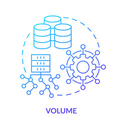 Volume light blue concept icon Royalty Free Vector Image