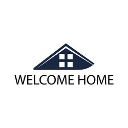 Welcome home logo symbol design template Vector Image