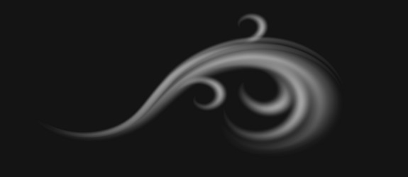 Swirling wind blowing smoke Royalty Free Vector Image