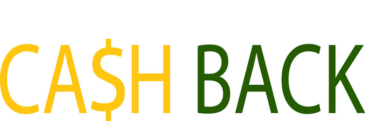 Cash back background Royalty Free Vector Image