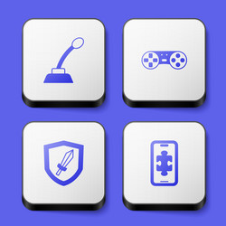 Set game dice sword for game controller joystick Vector Image