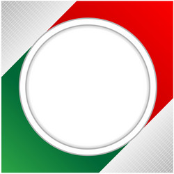 Italian flag frame card Royalty Free Vector Image