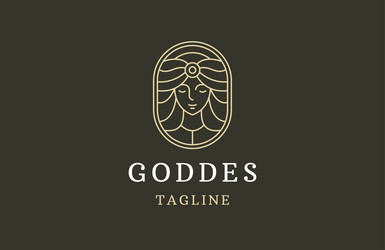 Goddess logo Royalty Free Vector Image - VectorStock