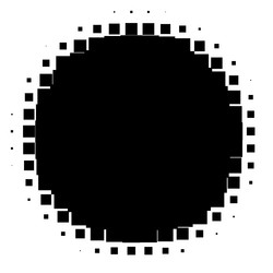 Checkered squares halftone square tiles mosaic Vector Image