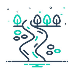 Creek Royalty Free Vector Image - VectorStock