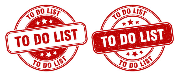 To do list stamp Royalty Free Vector Image - VectorStock