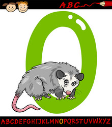 Letter O Cartoon Alphabet for Children Vector Images (over 370)