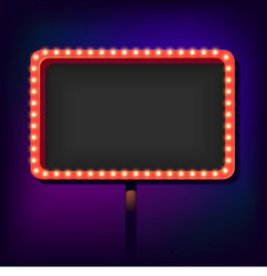 Night retro background with lights Royalty Free Vector Image