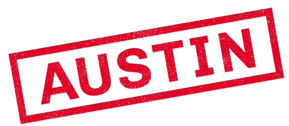 Austin rubber stamp Royalty Free Vector Image - VectorStock