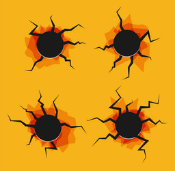 Bullet Impact Vector Images (over 1,200)