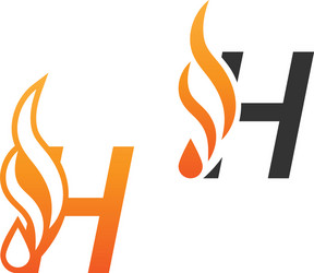 Fire Letters Flame Alphabet H Vector Images (over 130)