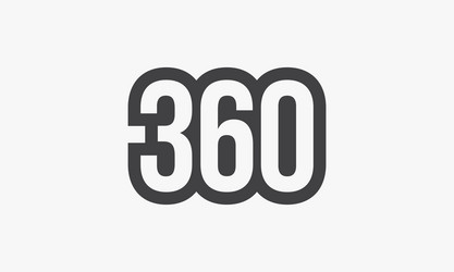 360 design on white background Royalty Free Vector Image