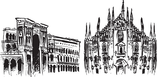 Duomo Milano Milan Vector Images (over 280)