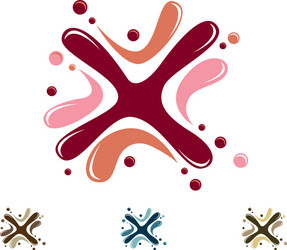 Water splash symbol design Royalty Free Vector Image