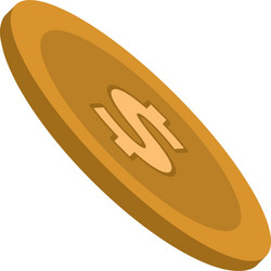 Coin cash money design Royalty Free Vector Image