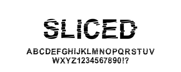 Sliced Alphabet Letter Font Vector Images (over 55,000)