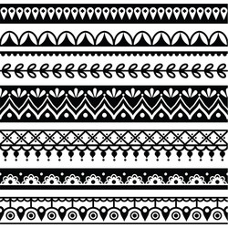 Mehndi indian henna tattoo seamless pattern desi Vector Image