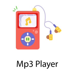 Heres a doodle icon of mp3 player Royalty Free Vector Image
