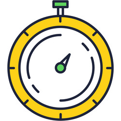 Stopwatch isolated cartoon Royalty Free Vector Image