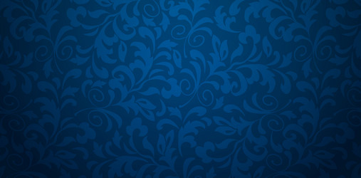 Blue background with floral motif patterns Vector Image