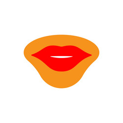 Lip logo design Royalty Free Vector Image - VectorStock