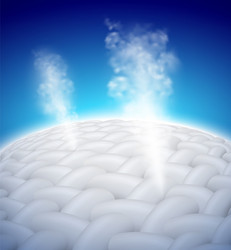 Close-up shot of steam fabric Royalty Free Vector Image