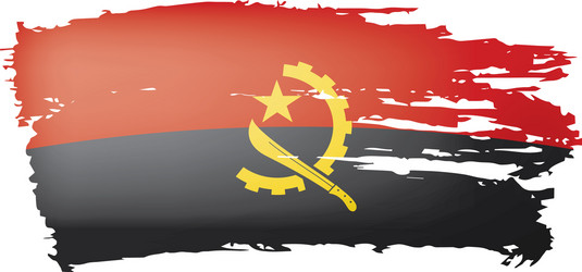 Angola flag Royalty Free Vector Image - VectorStock