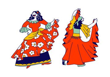 Gypsy Dance Cartoon Vector Images (over 160)