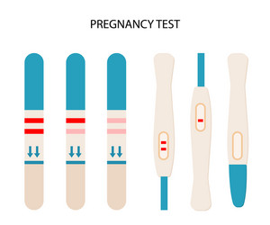 Set pregnancy test icons ovulation medical tests Vector Image